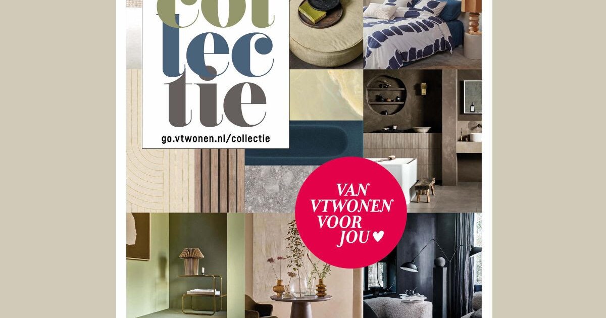De catalogus vtwonen collectie 2024 - 2025 is er!